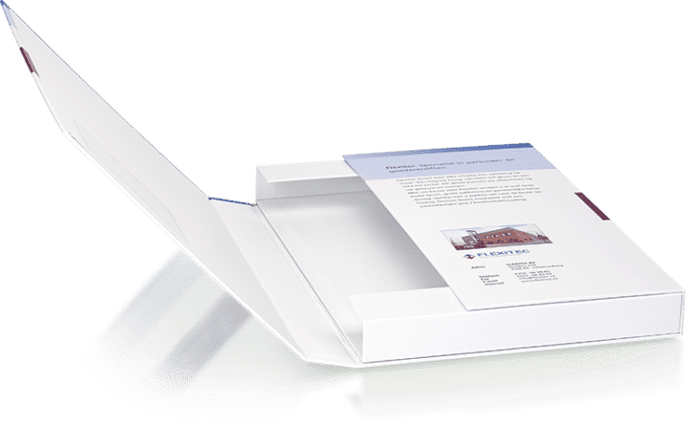 Eco samplebox with leather handle and self-closing cover - Venttri