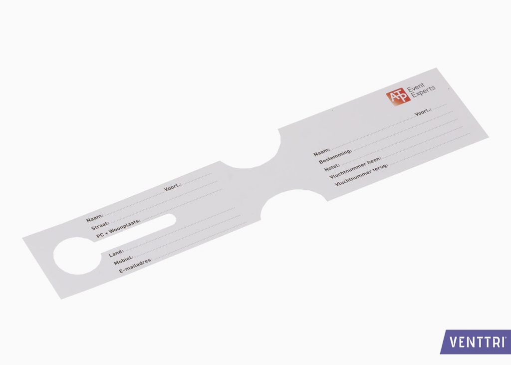 Luggage labels polyolefin - Venttri