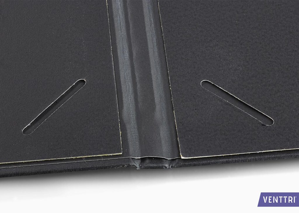 Luxury diploma folder black balacron - Venttri