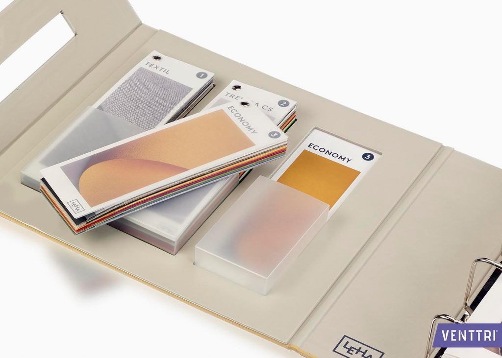 2 presentation folders for fabric samples for blinds and curtains - Venttri